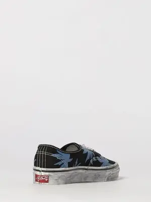 VANS Lx Authentic 44 Floral Print Cotton Canvas Low Top Sneakers - Black