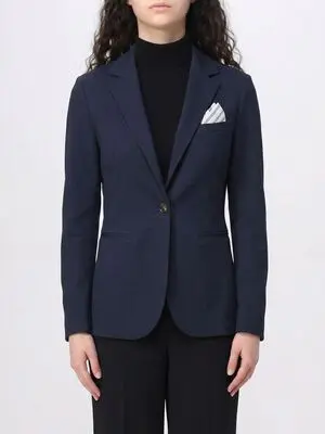 CIRCOLO 1901 Single-breasted Cotton Blazer - Blue
