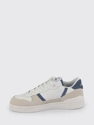 Lacoste T-clip Set Bicolour Leather And Suede Trainers With Logo - White