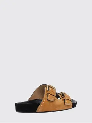 Isabel Marant Étoile Lennyo Studded Suede Sandals - Brown