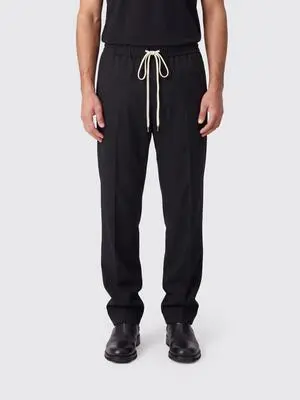 MAISON MARGIELA Drawstring Trousers In Stretch Wool Blend - Black