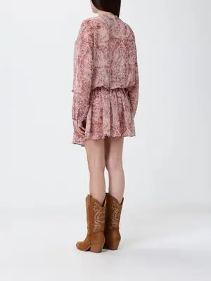 ANIYE BY Paisley Print Ruffled Long Sleeve Mini Dress