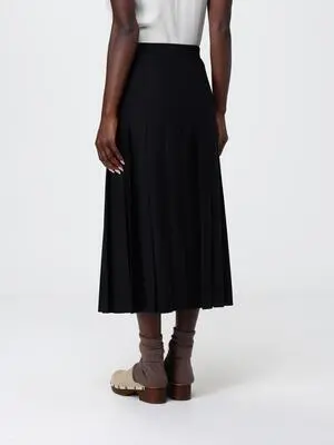 Chloé Virgin Wool Skirt With Buckle Detail