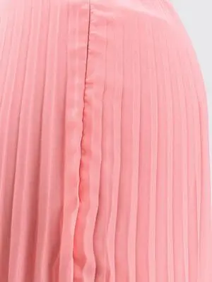 Max Mara High-waisted Pleated Crêpe Wide-leg Trousers - Pink
