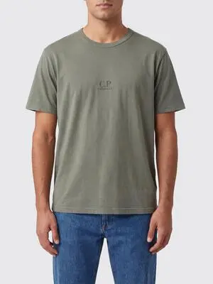 C.P. COMPANY Cotton T-shirt With Logo - Grey
