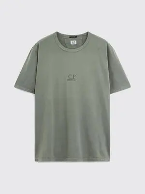 C.P. COMPANY Cotton T-shirt With Logo - Grey