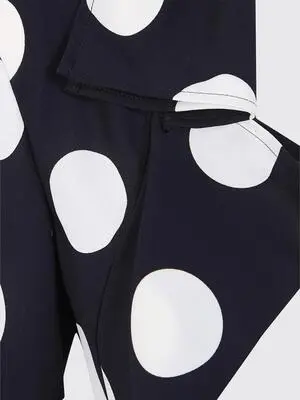 Junya Watanabe Slim Fit Polka Dot Asymmetrical Blazer - Black