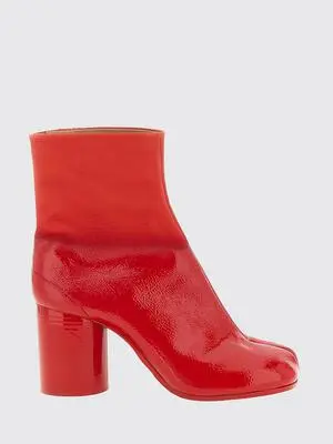MAISON MARGIELA Tabi Ankle Boots In Naplak Leather With Cylindrical Heel