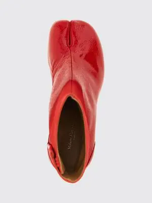 MAISON MARGIELA Tabi Ankle Boots In Naplak Leather With Cylindrical Heel