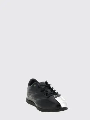 Y3 Feroza Lo Calfskin Leather Trainers With Contrast Logo - Black