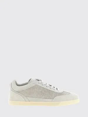 Kiton Perforated Suede Calfskin Leather Sneakers - Grey