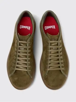 Camper Pelotas Soller Low-top Nubuck Leather Sneakers With Embossed Logo
