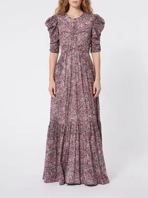 Isabel Marant Étoile Floral Print Maxi Dress - Violet