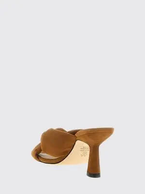 STUART WEITZMAN Soplaya Suede Mule Sandals With Knot Detailing - Brown