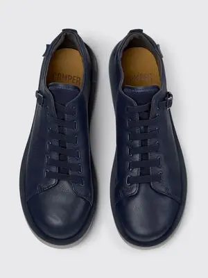 Camper Wagon Leather Slip-on Sneakers - Blue