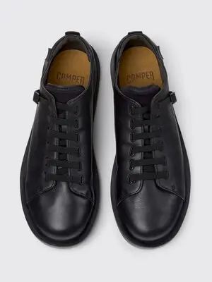Camper Wagon Calfskin Sneakers - Black