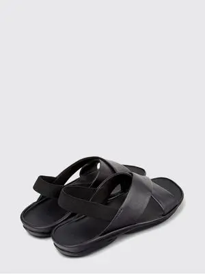 Camper Right Isla Leather Slingback Sandals - Black