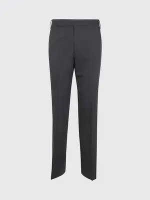 LARDINI Tailored Virgin Wool Trousers - Black