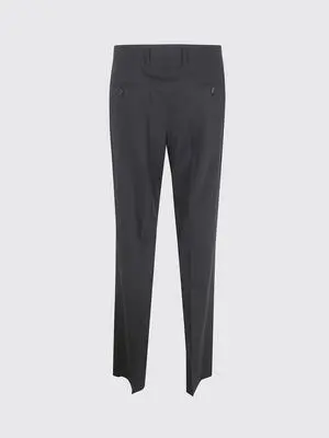 LARDINI Tailored Virgin Wool Trousers - Black