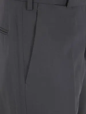 LARDINI Tailored Virgin Wool Trousers - Black