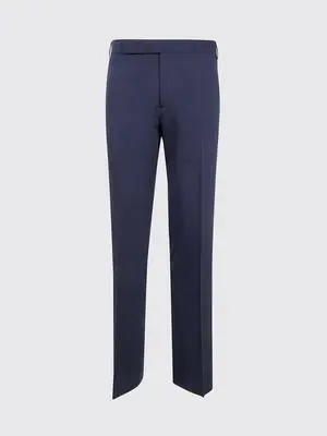 LARDINI Tailored Virgin Wool Trousers - Blue