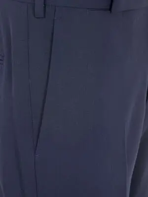 LARDINI Tailored Virgin Wool Trousers - Blue