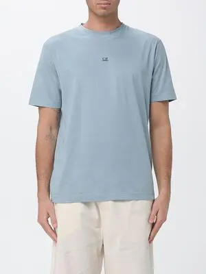 C.P. COMPANY C. P. Company Cotton T-shirt With Logo - Silver