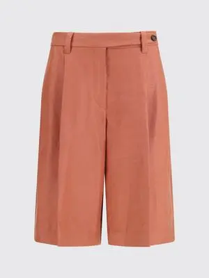 Brunello Cucinelli Pure Linen Bermuda Shorts - Orange