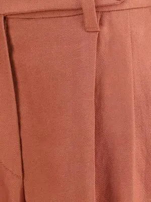 Brunello Cucinelli Pure Linen Bermuda Shorts - Orange