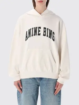 ANINE BING Graphic Logo Hoodie - Pink