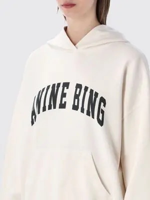 ANINE BING Graphic Logo Hoodie - Pink
