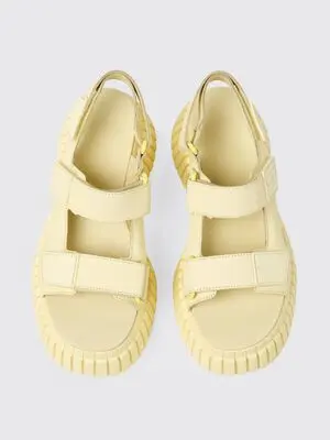 Camper Bcn Leather Slingback Sandals - Yellow