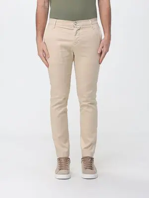 JACOB COHЁN Slim Fit Cotton Blend Trousers - Beige