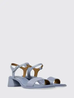 Camper Kora Leather Heeled Sandals - Blue
