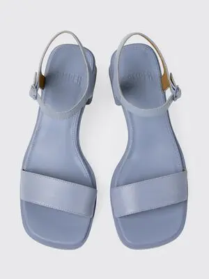 Camper Kora Leather Heeled Sandals - Blue