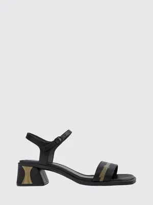 Camper Kora Trompe-l'ail Print Leather Sandals - Black