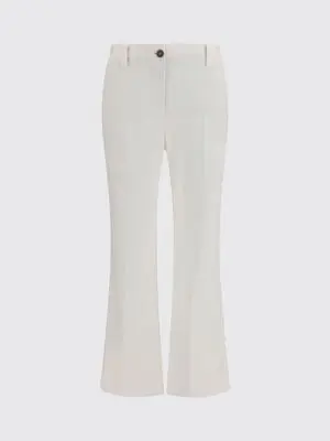 Brunello Cucinelli Straight Cotton Trousers - White