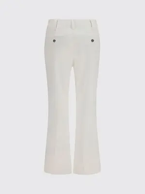 Brunello Cucinelli Straight Cotton Trousers - White