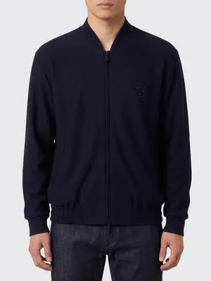 Giorgio Armani Technical Fabric Bomber Jacket - Black