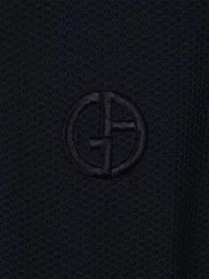 Giorgio Armani Technical Fabric Bomber Jacket - Black