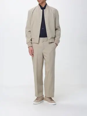 PT TORINO Cotton And Linen Wide-leg Trousers