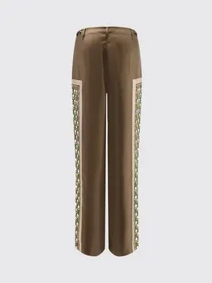 Tory Burch Printed Silk Palazzo Trousers