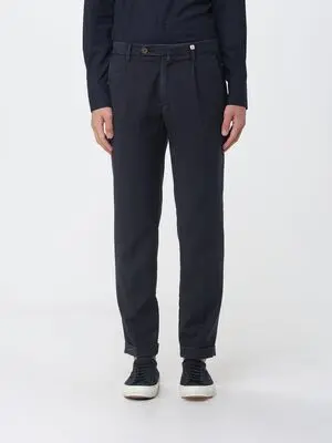 MYTHS Tailored Pleated Trousers - Blue