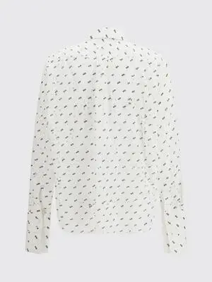 Gcds Cotton Shirt With Logo Print