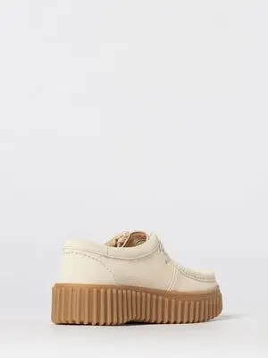 Clarks Suede Oxford Shoes - Beige