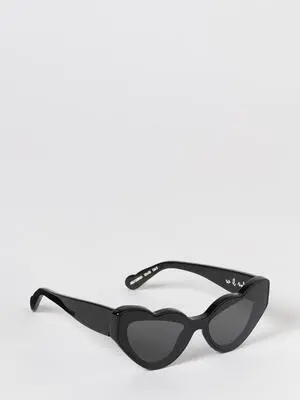 Fiorucci Heart-shaped Cat Eye Sunglasses - Black