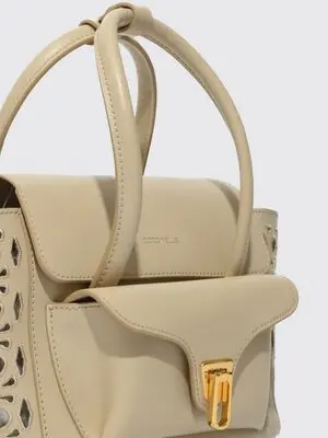 COCCINELLE Beat Double Leather Bag With Perforated Details