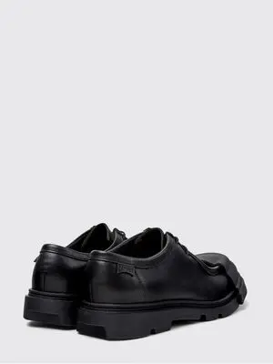 Camper Leather And Rubber Derby Shoes - Black