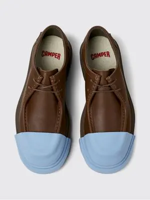 Camper Junction Leather Derby Shoes - Brown