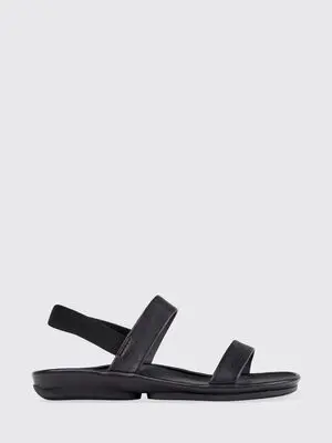 Camper Isla Leather Slingback Sandals - Black